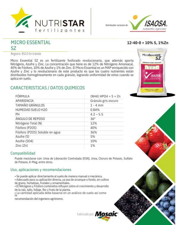 MicroEssentials SZ – NUTRISTAR